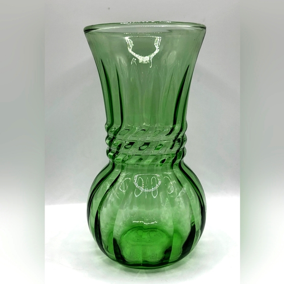 Anchor Hocking | Accents | Vintage Anchor Hocking Green Ribbed 3 Rope ...